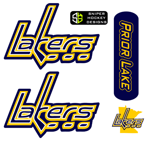 2023-24 Prior Lake Youth Helmet Decals – Sniper Hockey Designs
